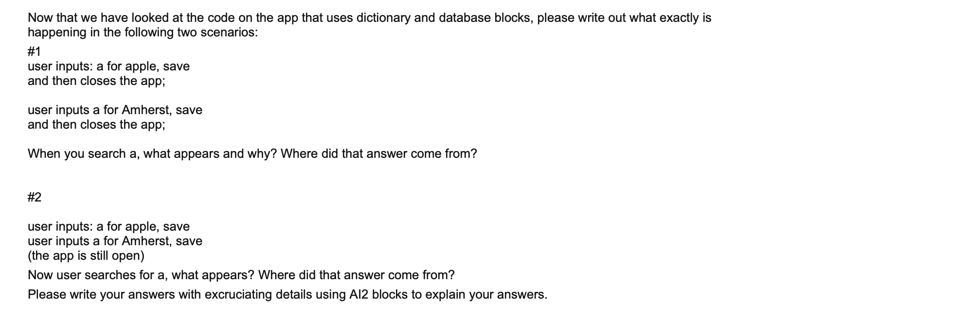 Solved Now that we have looked at the code on the app that | Chegg.com
