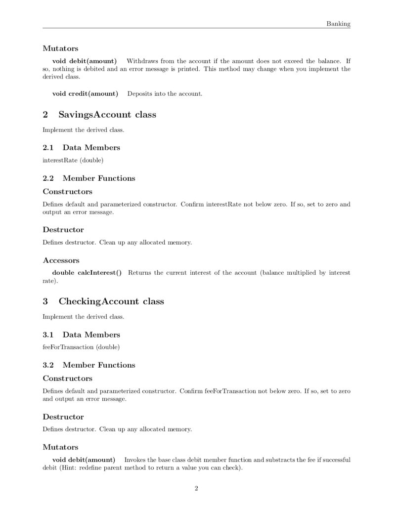 Solved Introduction Create an inheritance hierarchy that a | Chegg.com