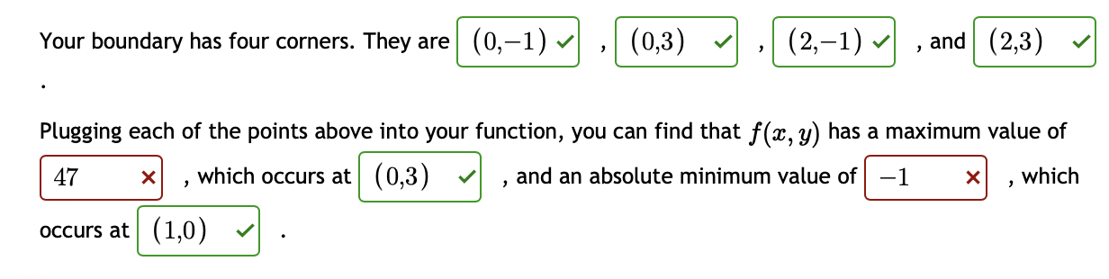 Solved function f(x,y)=4x^2-2xy+6y^2-8x+2y+5 ﻿on the domain | Chegg.com