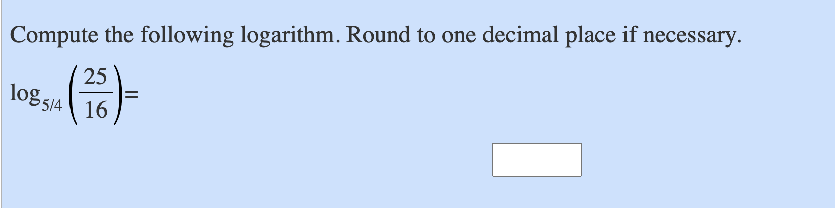 Solved Compute the following logarithm. Round to one decimal | Chegg.com