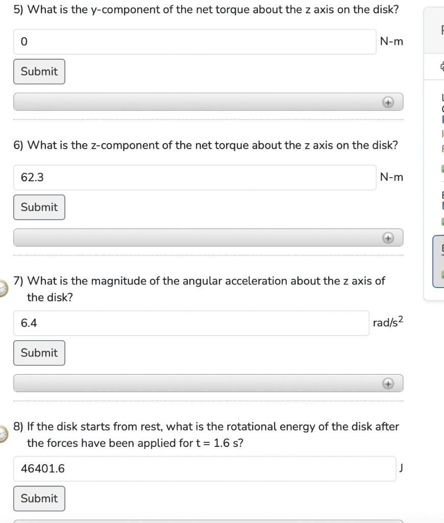 Solved A uniform disk with mass m=9.34 kg and radius R=1.44 | Chegg.com