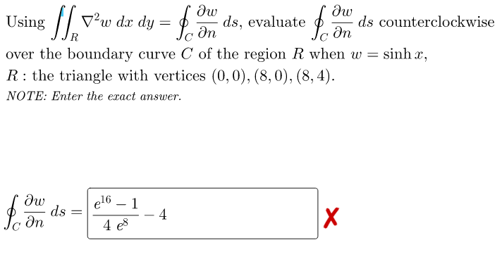 Solved w = sinh(x), R: the triangle with vertices (0,0), | Chegg.com