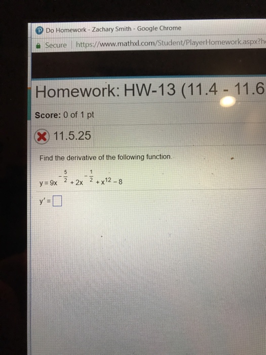 Solved Do Homework Zachary Smith - Google Chrome a Secure | Chegg.com