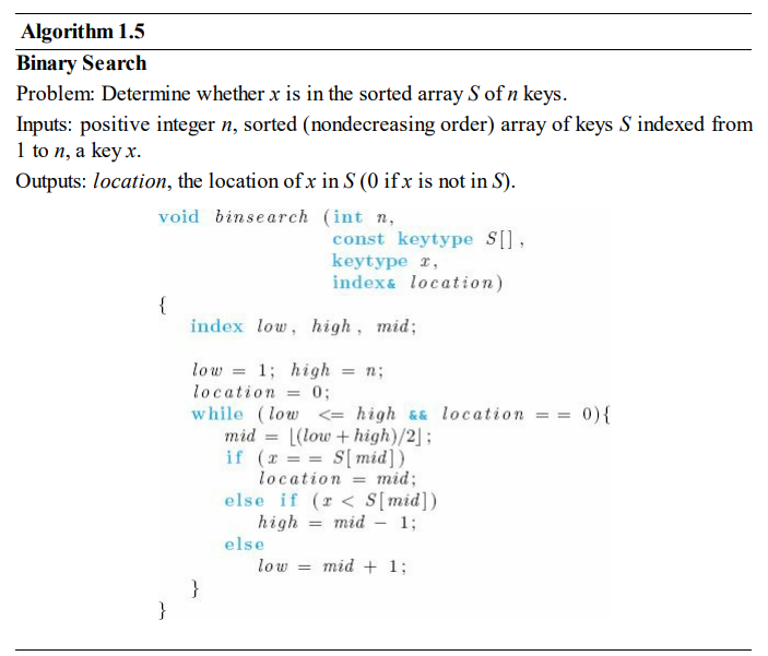 Solved hand simulation of Binary Search 1. two instances | Chegg.com