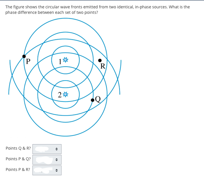 Solved The figure shows the circular wave fronts emitted | Chegg.com