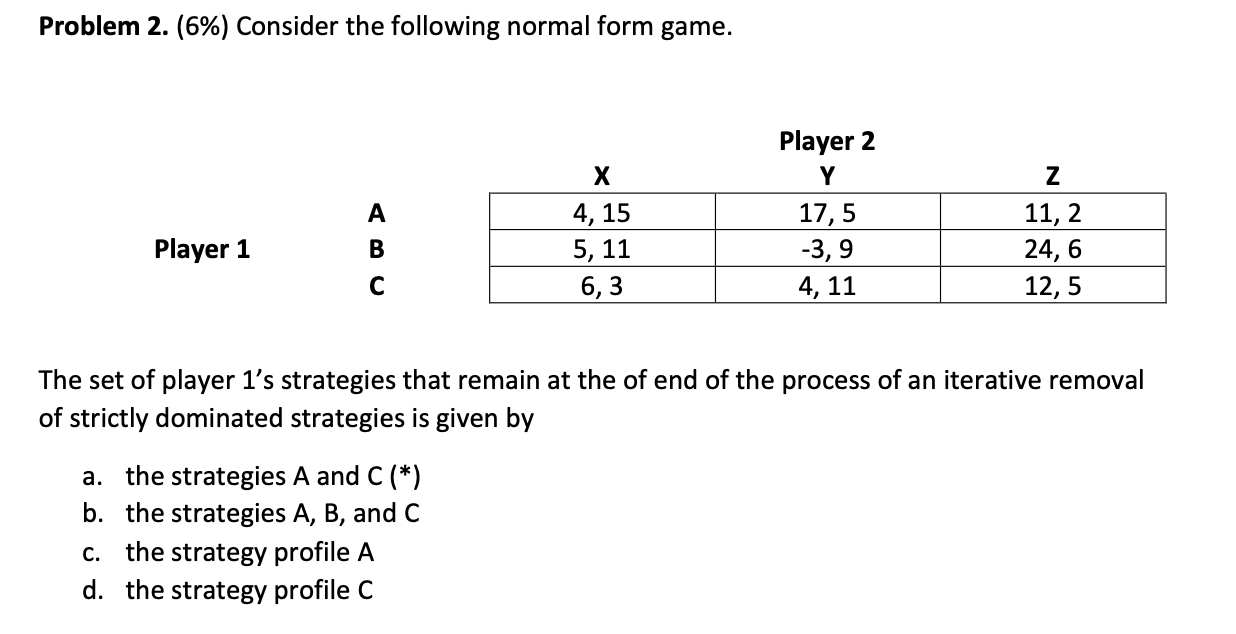 Solved Problem 2. (6%) Consider the following normal form | Chegg.com