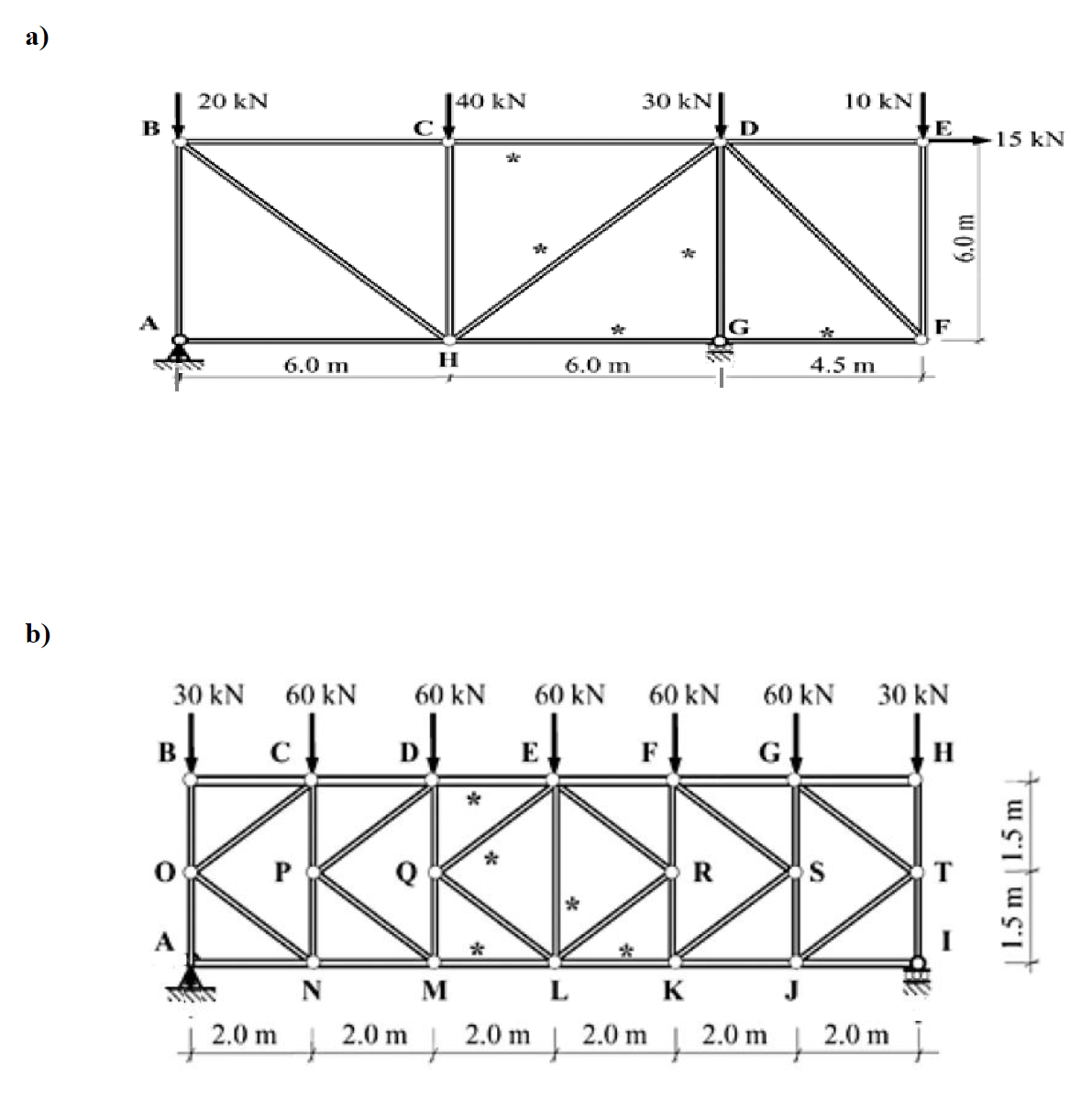 Solved Determine The Support Reactions And The Forces In The