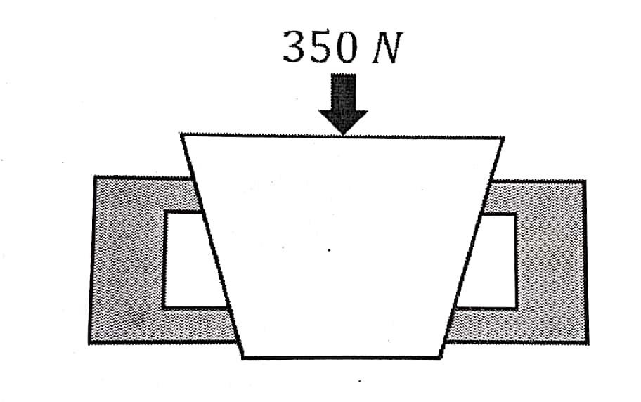 Solved A cotter has a 1 in 10 taper equally divided between | Chegg.com
