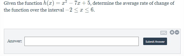 Solved Given the function defined in the table below, find | Chegg.com