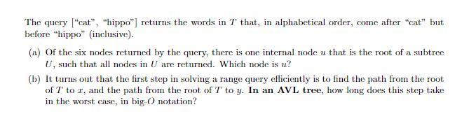 Solved Binary Search Trees Support Fast Range Queries In 0479