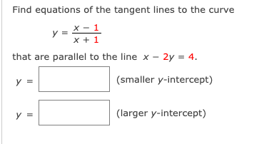 Solved Find equations of the tangent lines to the curve | Chegg.com