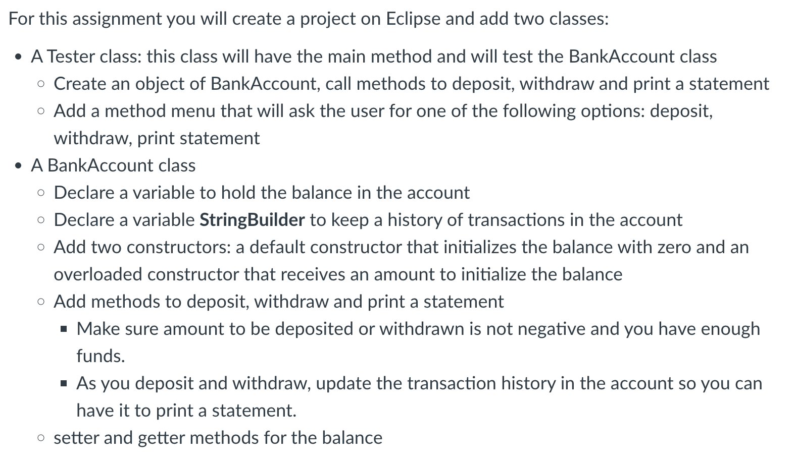 Solved For this assignment you will create a project on | Chegg.com