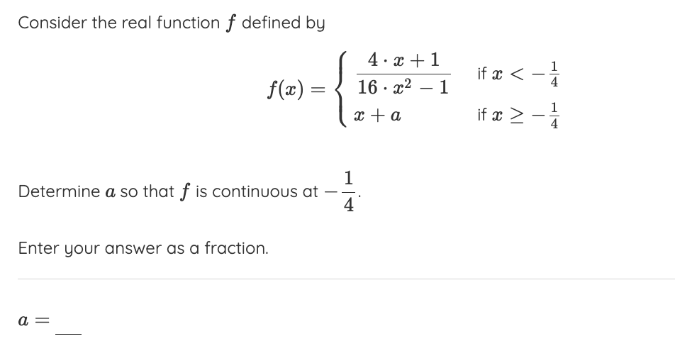 Solved Consider the real function \\( f \\) defined by \\[ | Chegg.com