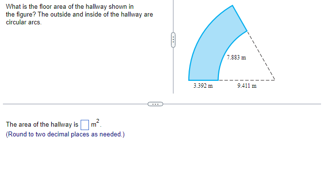 Solved What is the floor area of the hallway shown inthe | Chegg.com