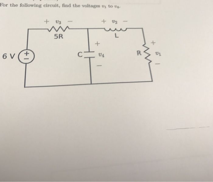Solved For the following circuit, find the voltages v_1 to | Chegg.com