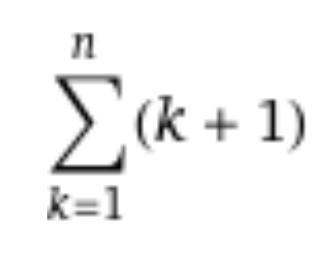 Solved ∑k=1n(k+1) | Chegg.com