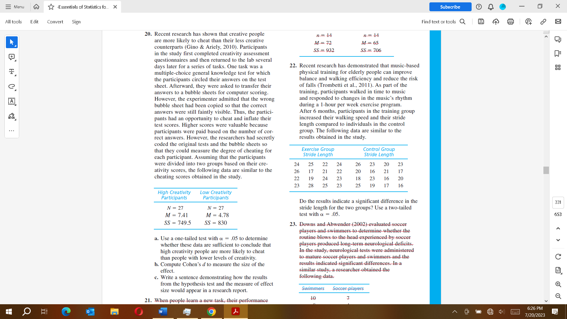 Solved Please help me solve #20,#22, and #24. I will Greatly | Chegg.com