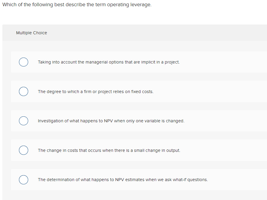 Solved Which of the following best describe the term | Chegg.com