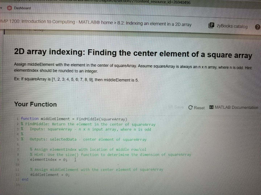 Solved ecionzrconternt resource id 26940 Dashboard MP 1200: | Chegg.com