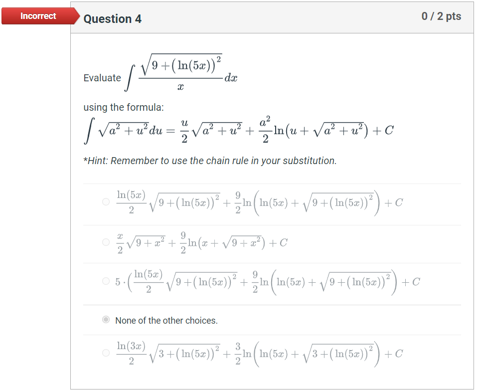 Solved Using the Integration by Parts formula, ∫udv=uv−∫vdu, | Chegg.com