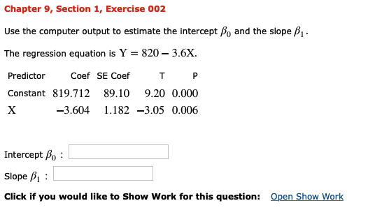 Solved Chapter 9, Section 1, Exercise 002 Use the computer | Chegg.com