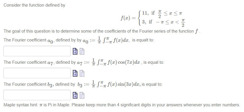 Solved Consider the function defined by f(x)={11, if | Chegg.com