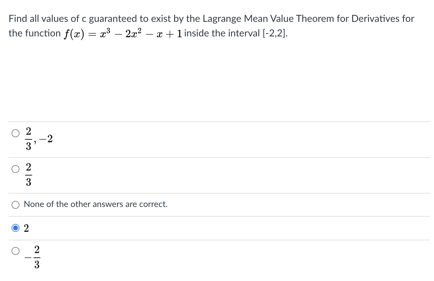Solved Find all values of c guaranteed to exist by the | Chegg.com