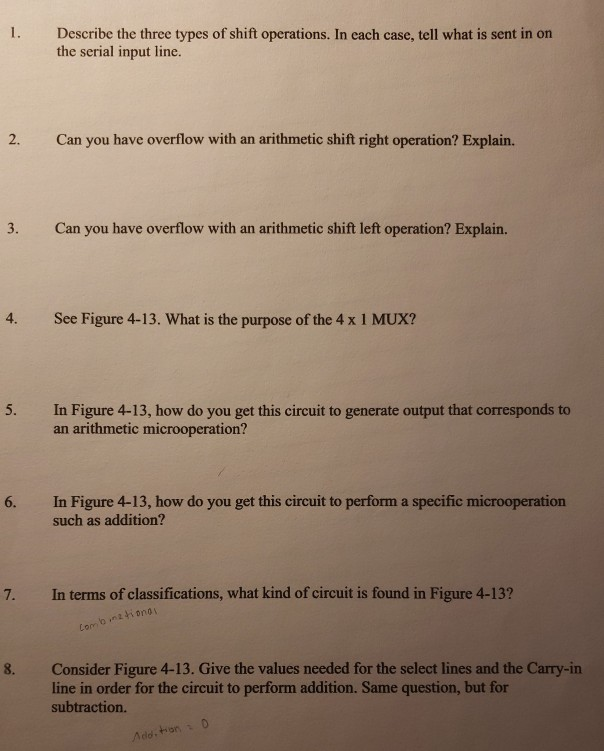 Solved Figure 4-13 One stage of arithmetic logic shift unit. | Chegg.com
