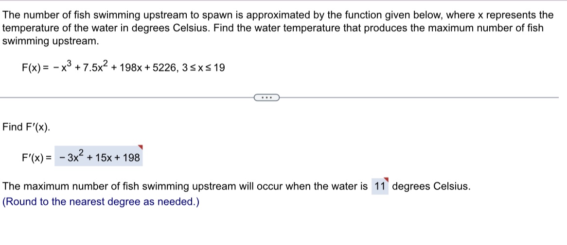 Solved The number of fish swimming upstream to spawn is | Chegg.com