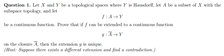 Solved Let X and Y be a topological spaces where Y is | Chegg.com