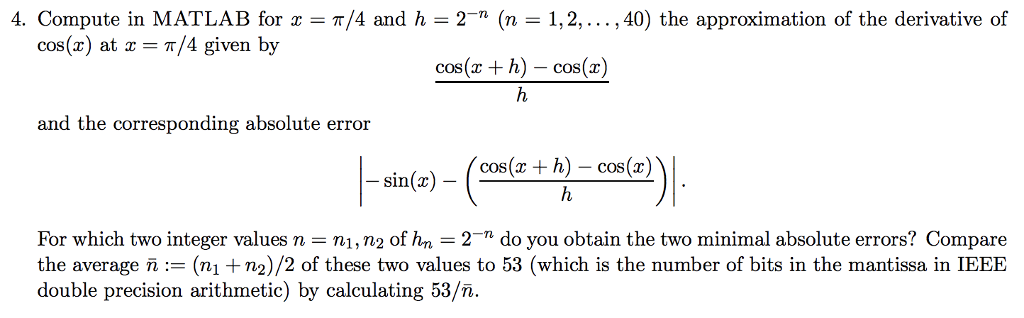 For which two integer values n = n1, n2 of hn = 2−n | Chegg.com