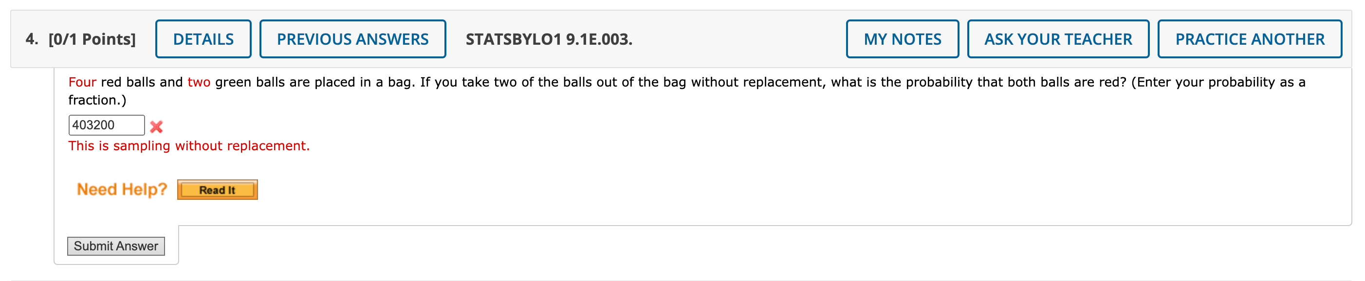 Solved fraction.) This is sampling without replacement. | Chegg.com