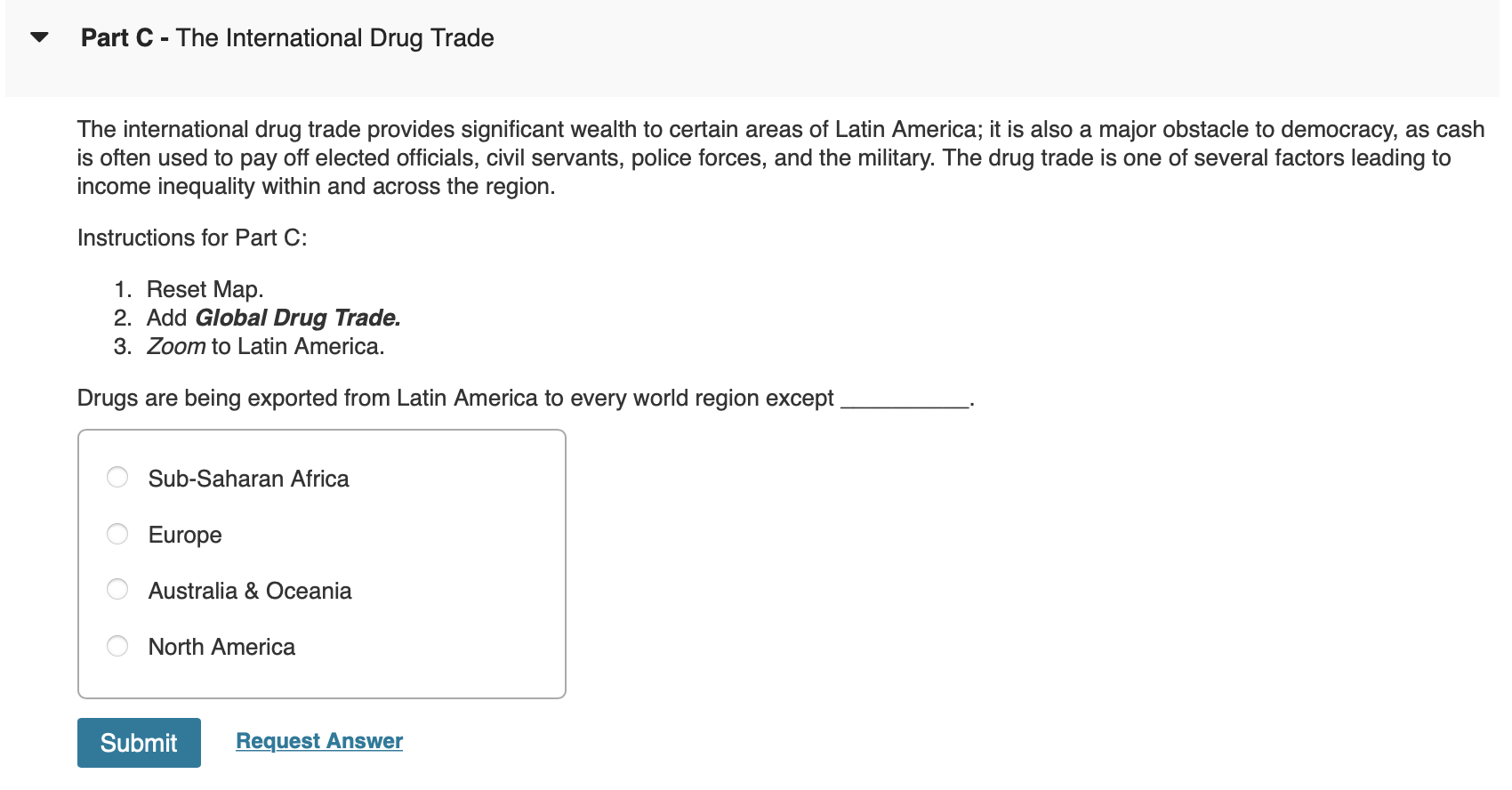 Solved Part A - Economic Activities in Latin America This | Chegg.com