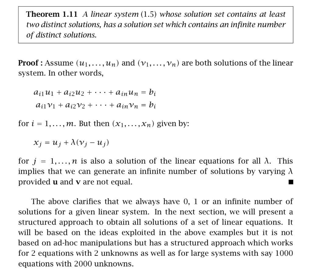 Solved 1.12 Study the proof of Theorem 1.11. Show that the | Chegg.com