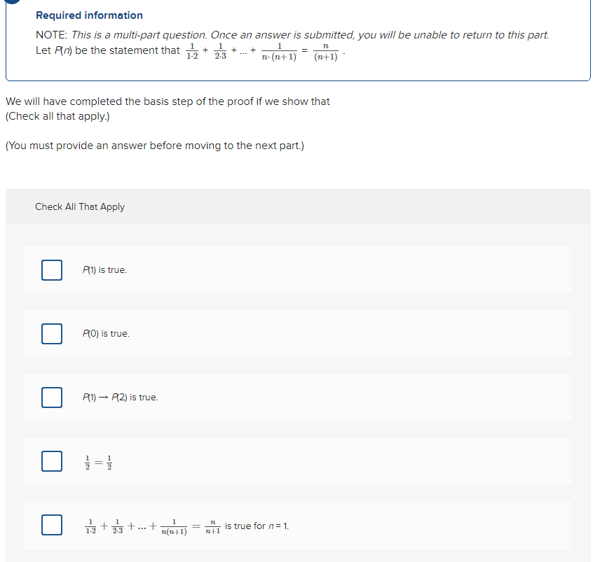 Solved Required information NOTE: This is a multi-part | Chegg.com