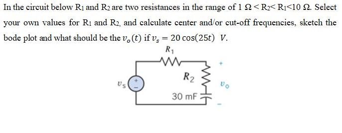 Solved In the circuit below R1 and R2 are two resistances in | Chegg.com