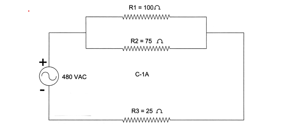Solved Calculate the total resistance, the total current, | Chegg.com