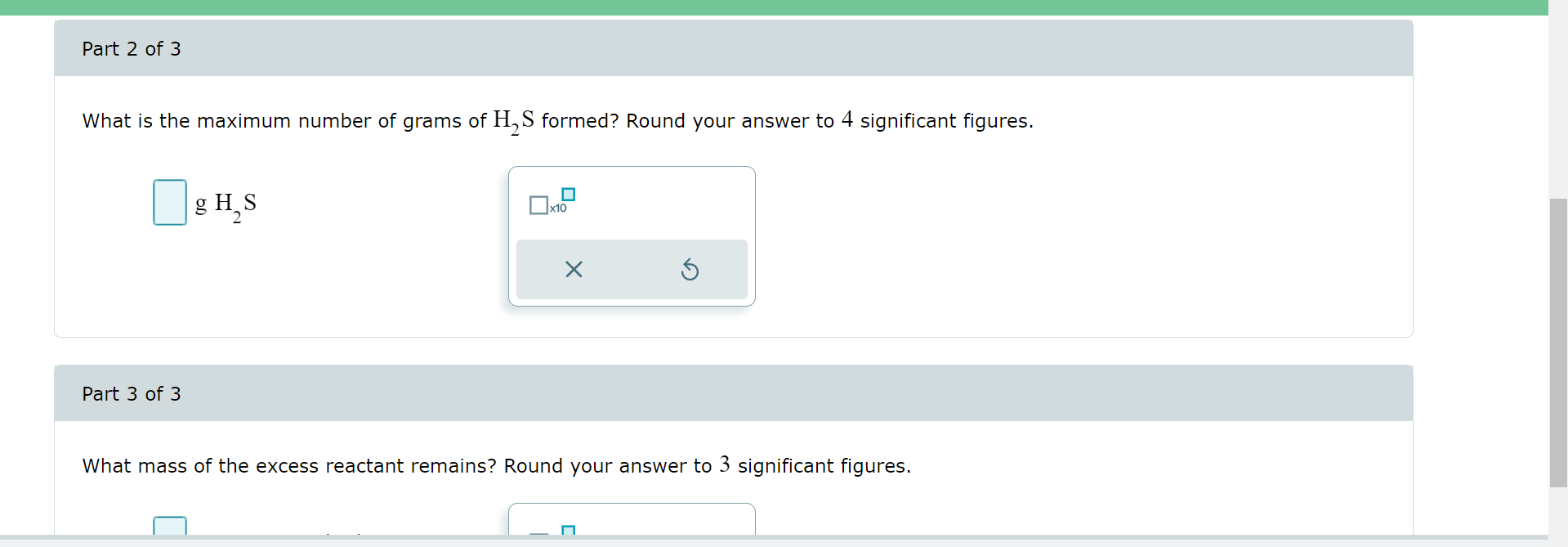 Solved Calculate the maximum numbers of moles and grams of | Chegg.com