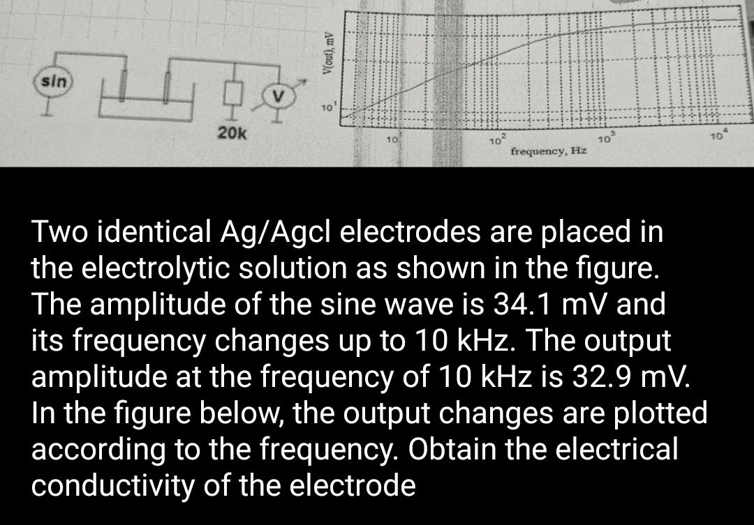 Solved Two identical \( \mathrm{Ag} / \) ﻿Agcl electrodes | Chegg.com