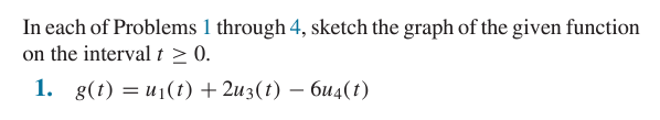 Solved In each of Problems 1 through 4, sketch the graph of | Chegg.com