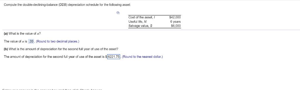 Solved Compute the double-declining-balance (DDB) | Chegg.com