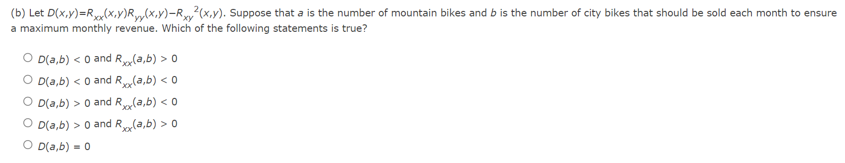 Solved Bicycles. A local company that manufactures and sells | Chegg.com