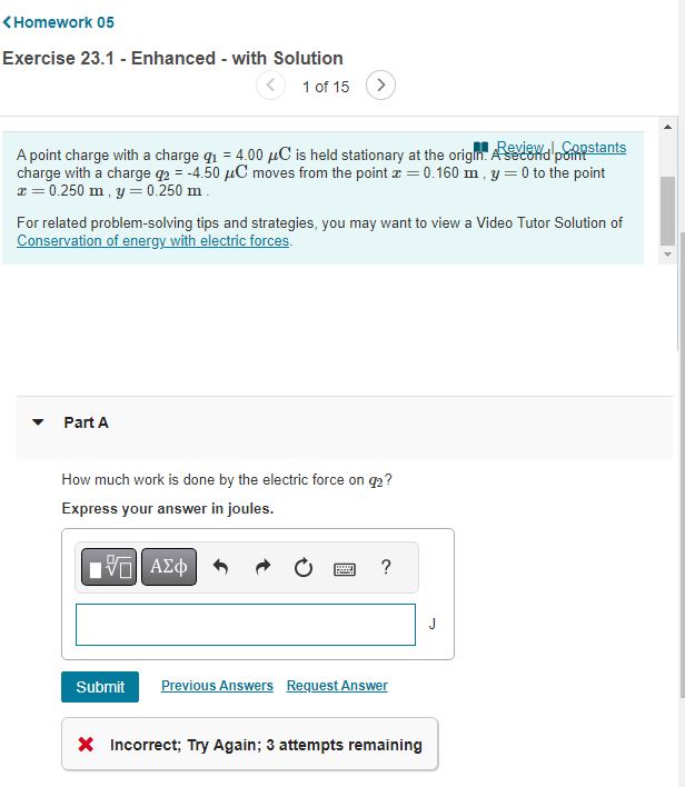 Solved Exercise 23.1 - Enhanced - with Solution 1 of 15 A | Chegg.com
