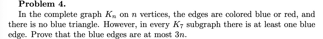 Solved In the complete graph Kn on n vertices, the edges are | Chegg.com