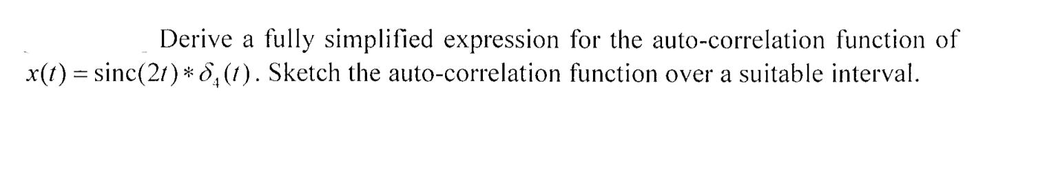 Solved Derive a fully simplified expression for the | Chegg.com