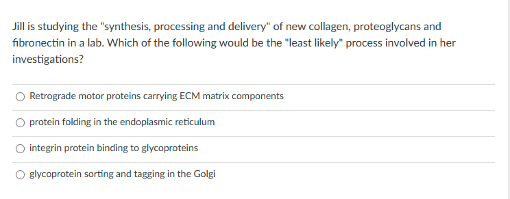 Solved Jill is studying the "synthesis, processing and | Chegg.com