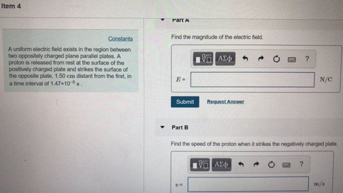Solved Item 4 Part A Constants Find the magnitude of the | Chegg.com