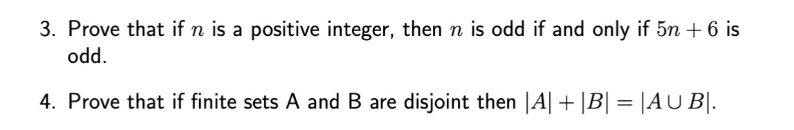 Solved Prove that if n ﻿is a positive integer, then n ﻿is | Chegg.com