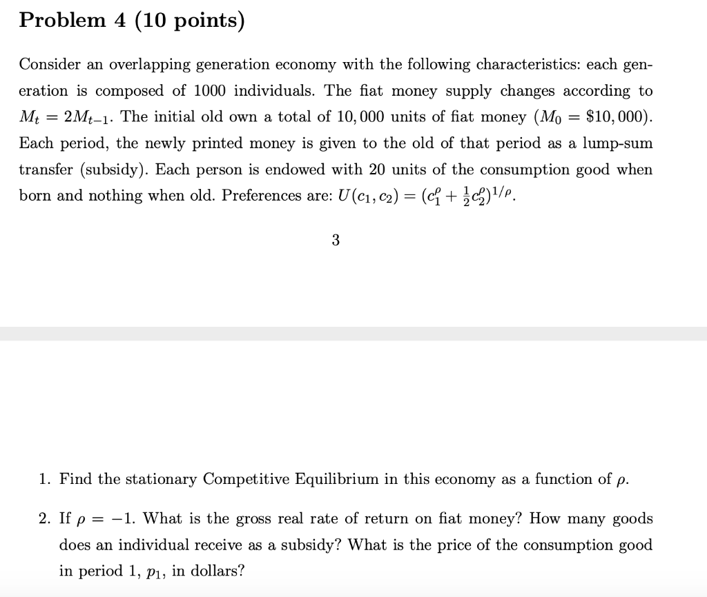 Solved Problem 4 (10 points) Consider an overlapping | Chegg.com