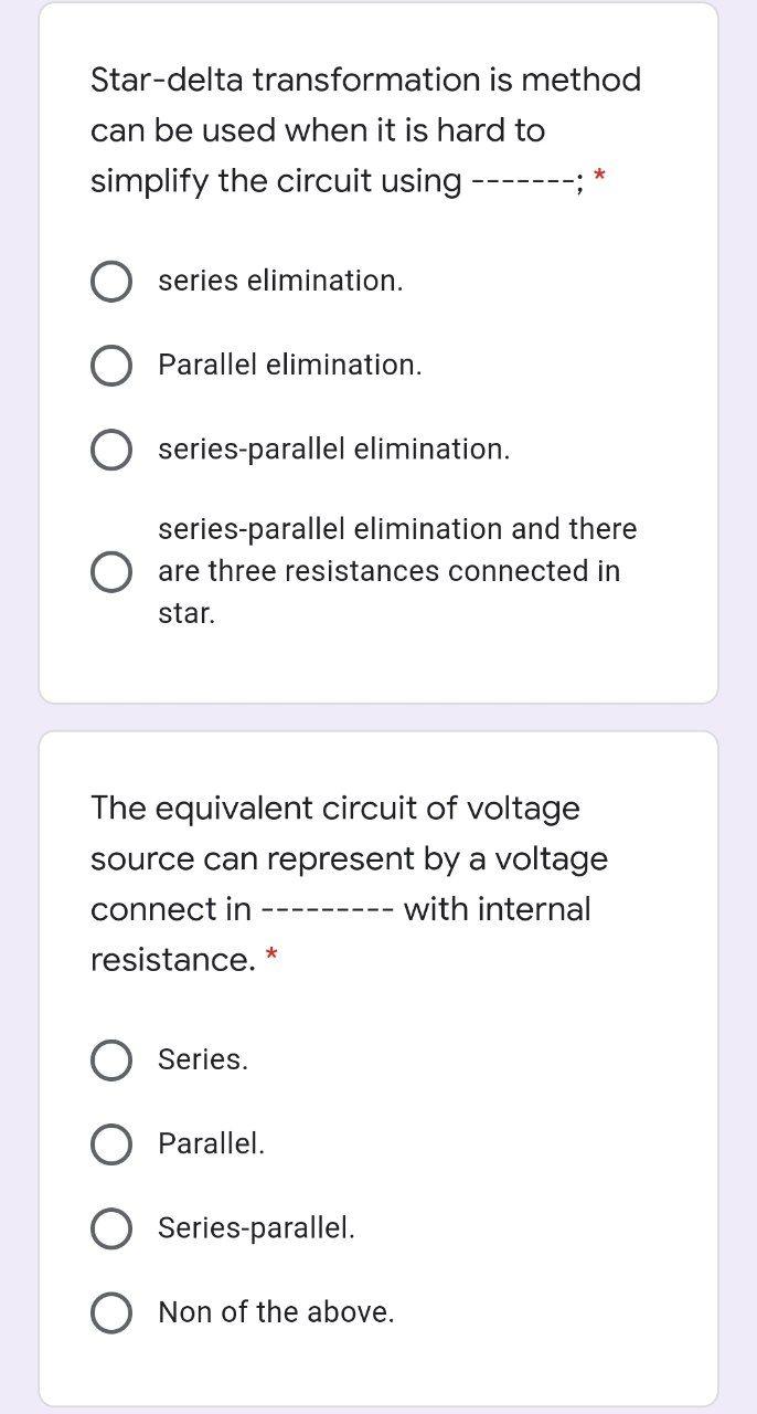 Solved Star-delta transformation is method can be used when | Chegg.com